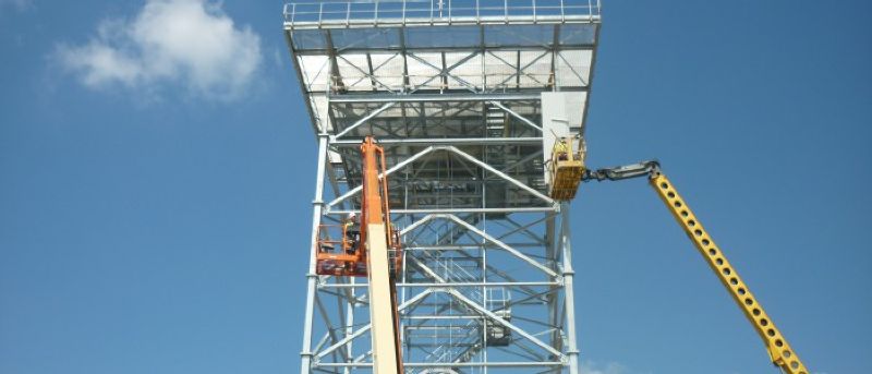 Construction of Airport Surveillance Radar (ASR-9) by SAF, Inc. in ...