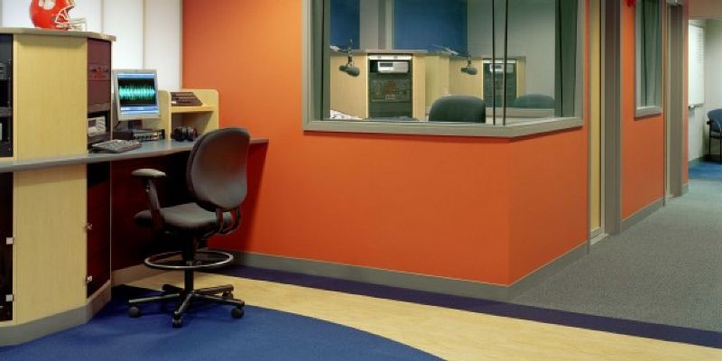 Learfield Newsroom and Broadcast Booths by Sircal Contracting, Inc. in ...