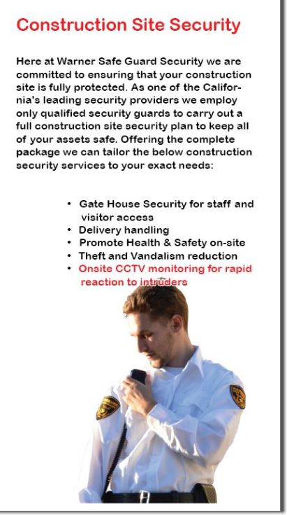 Warner Safeguard Inc. - Chatsworth, California | ProView