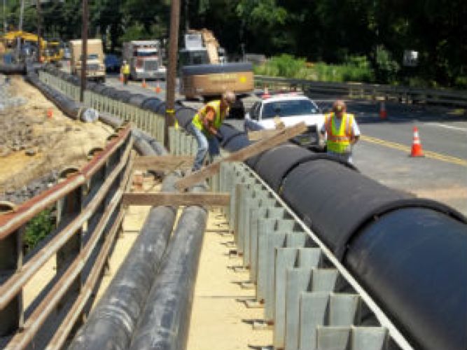 Timber Pile Supported Pipe Bridge by J. Fletcher Creamer & Son, Inc. in ...