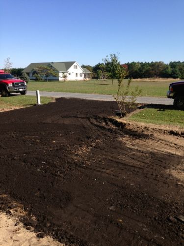 Driveway with Blacktop Millings by Southside Land Management in ...