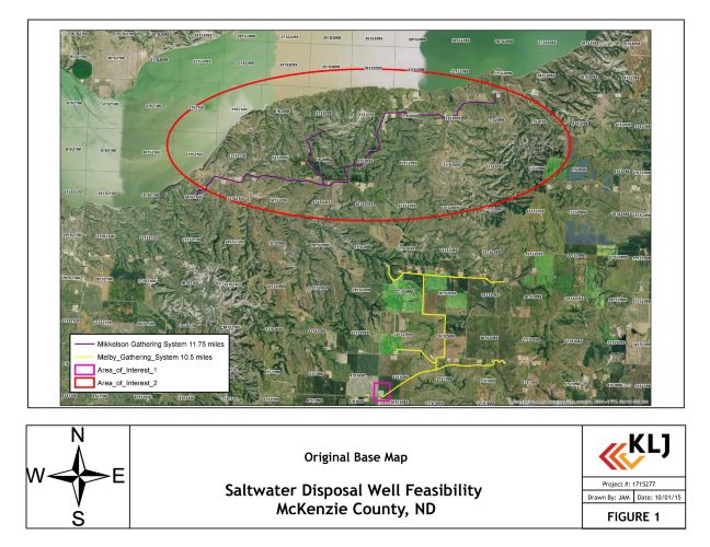 Saltwater Disposal Well Siting Feasibility by KLJ in McKenzie County ...