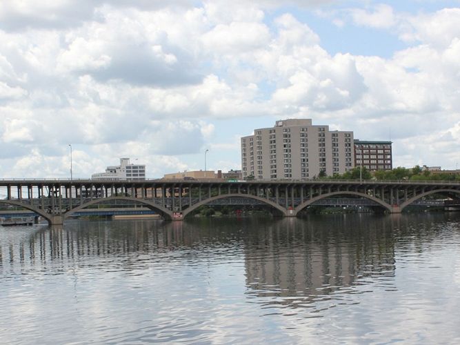 Jefferson Street Pedestrian Bridge by Sjostrom & Sons, Inc. in Rockford ...