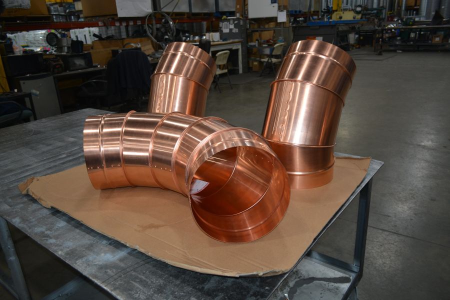 Copper Duct by MKT Metal Manufacturing in Asheville, NC | ProView
