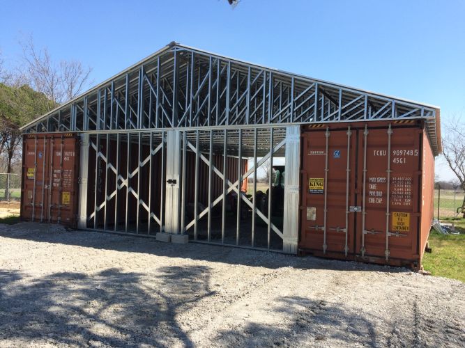 Shipping container warehouse by Steeltec, LLC in Gainesville, -- | ProView
