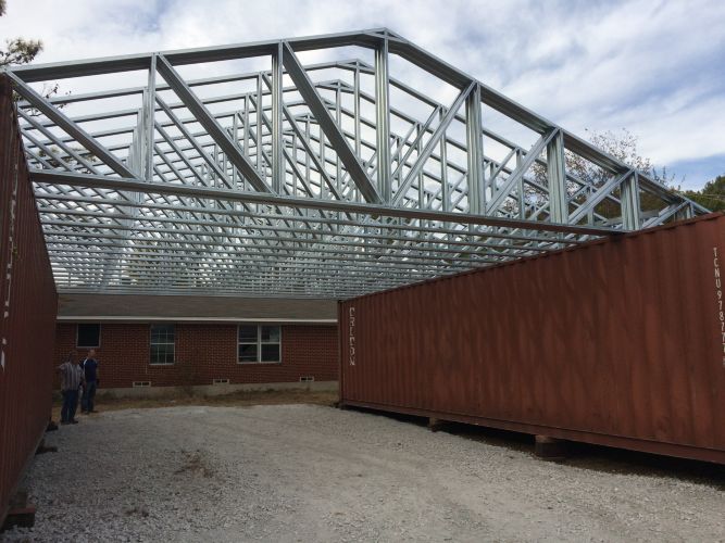 Shipping container warehouse by Steeltec, LLC in Gainesville, -- | ProView