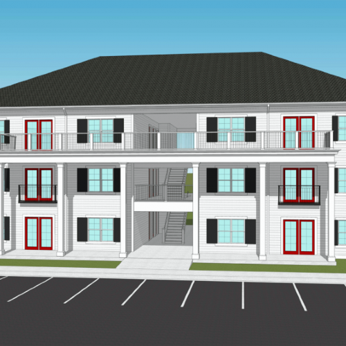 Blue House Apartment Complex by Cooper Tacia General Contracting Co. in ...