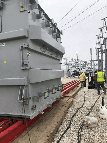 Jack and Slide Transformer Install by ProLift Rigging in Killdeer, ND ...