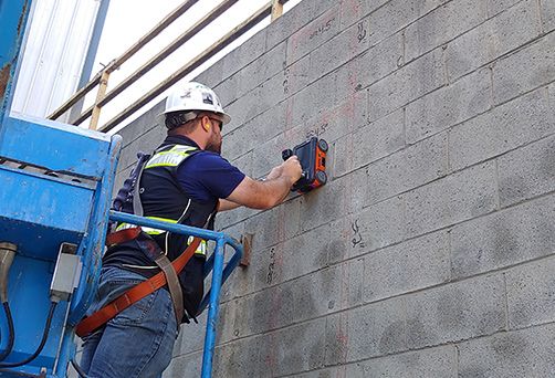 Enhanced Scanning - CMU block wall concrete GPR ground penetrating ...
