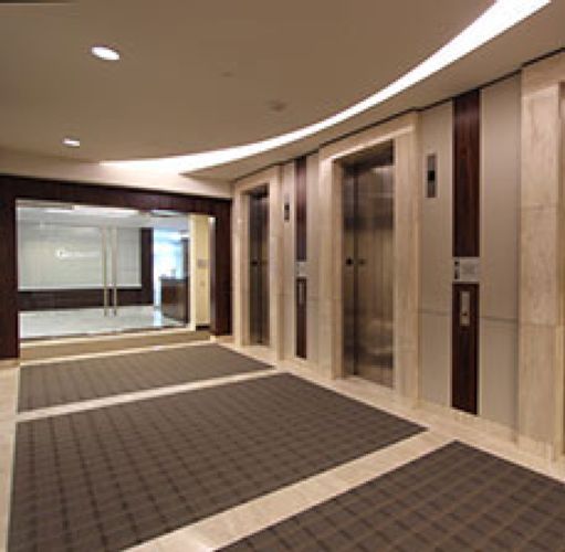 Reception Desk and Lobby by Impressions-Architectural Millwork ...
