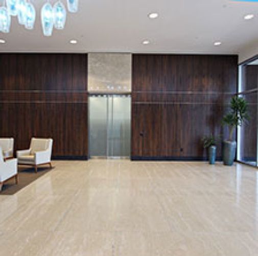 Reception Desk and Lobby by Impressions-Architectural Millwork ...