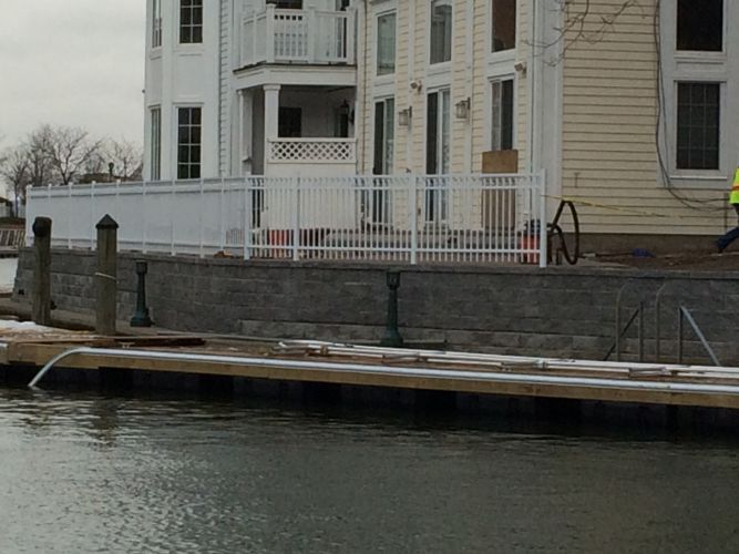 Half Moon Isle Retaining Wall by CONSERV Construction in Jersey City ...