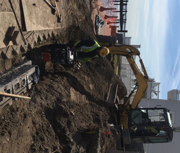 Half Moon Isle Retaining Wall by CONSERV Construction in Jersey City ...