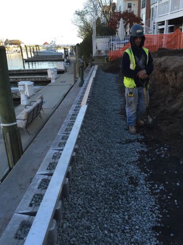 Half Moon Isle Retaining Wall by CONSERV Construction in Jersey City ...
