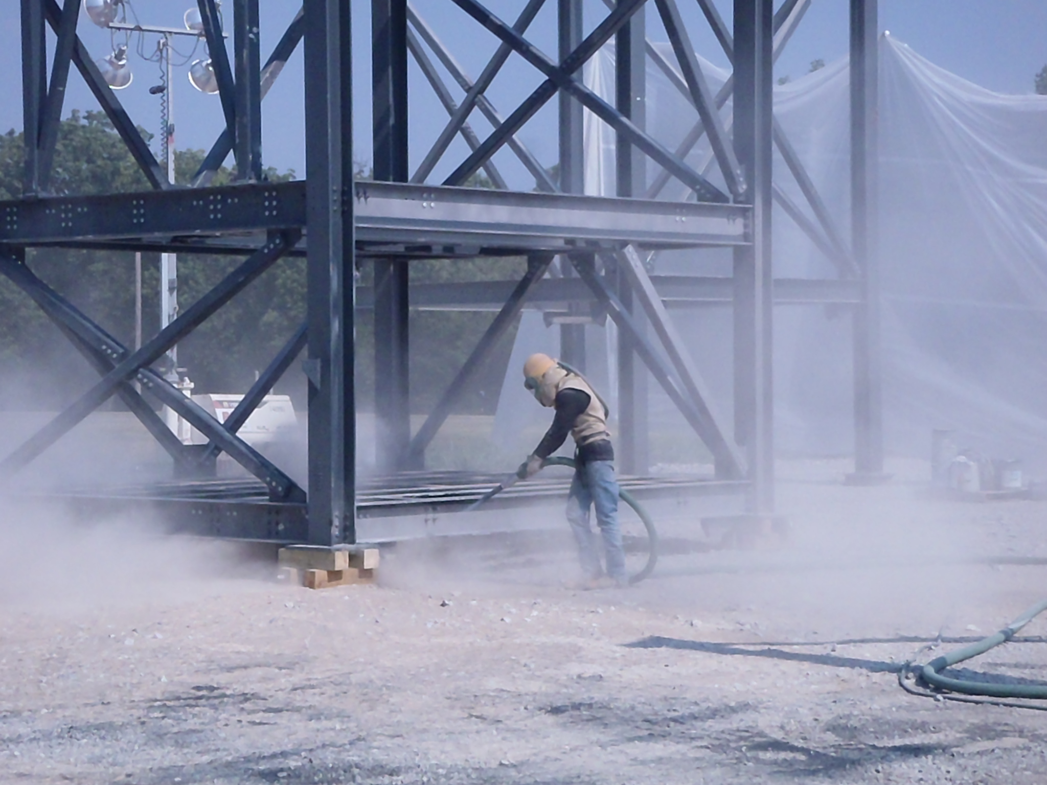 Metro Transit Sandblasting - sandblasting structural steel Image | ProView