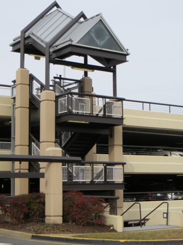 Montgomery Mall Parking Garage Stair Towers and Railings by CoreCom ...