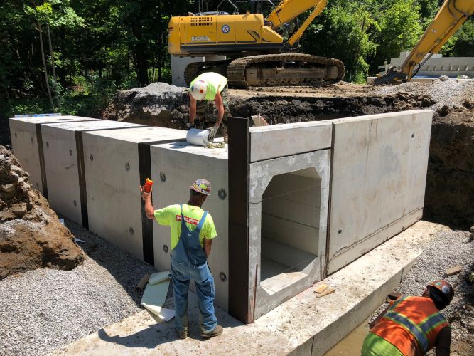 Brigham Rd. Gates Mills Box Culvert by Northeast Ohio Trenching Service ...